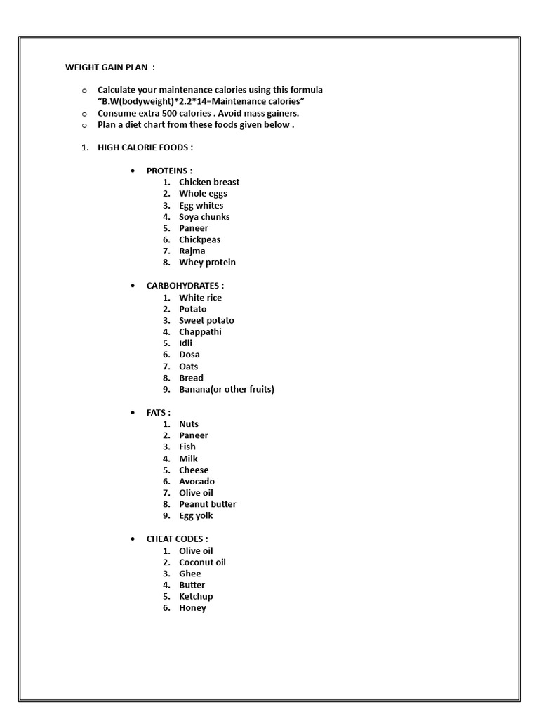 Sample Diet Plan | PDF | Foods | Calorie