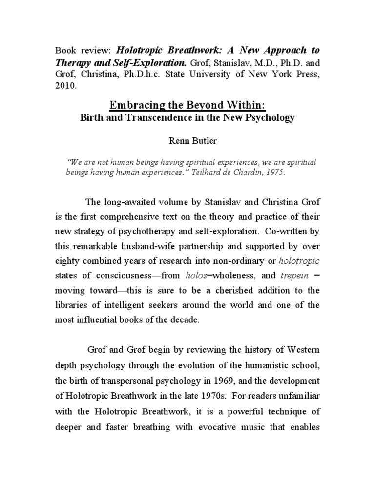 Renn Butler - Embracing The Beyond Within: Birth and Transcendence in ...