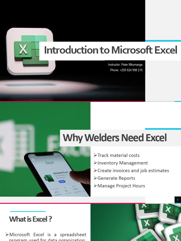 Microsoft Excel Basics for Beginners | PDF | Microsoft Excel | Spreadsheet