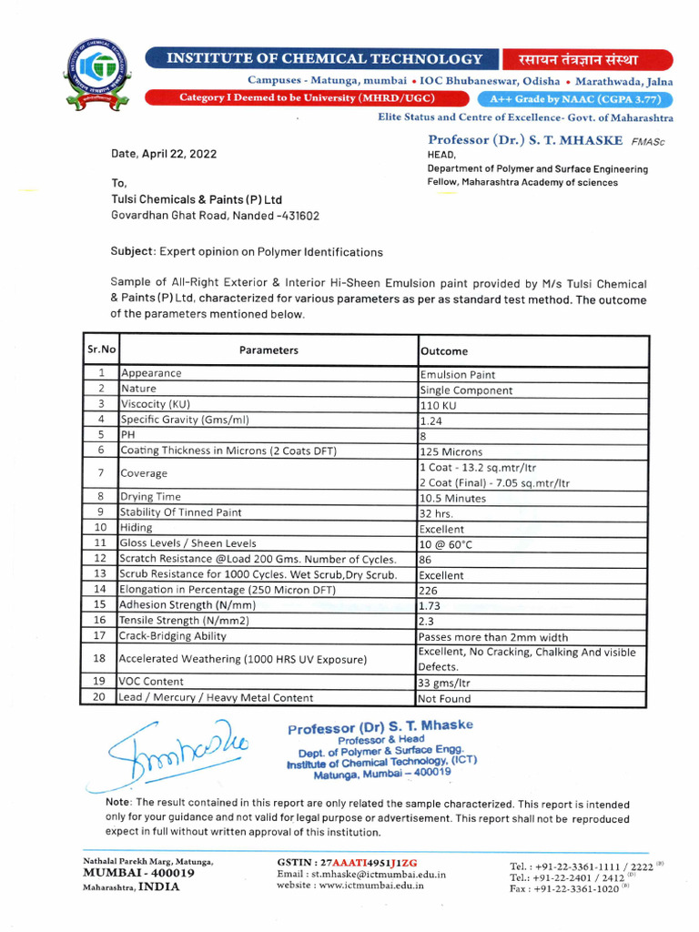 All Right test report (1) | PDF