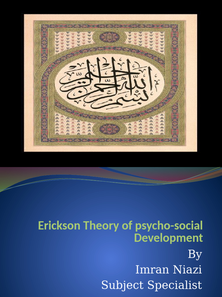 Erickson Theory of Psycho-Social Development 1 | PDF | Interpersonal ...