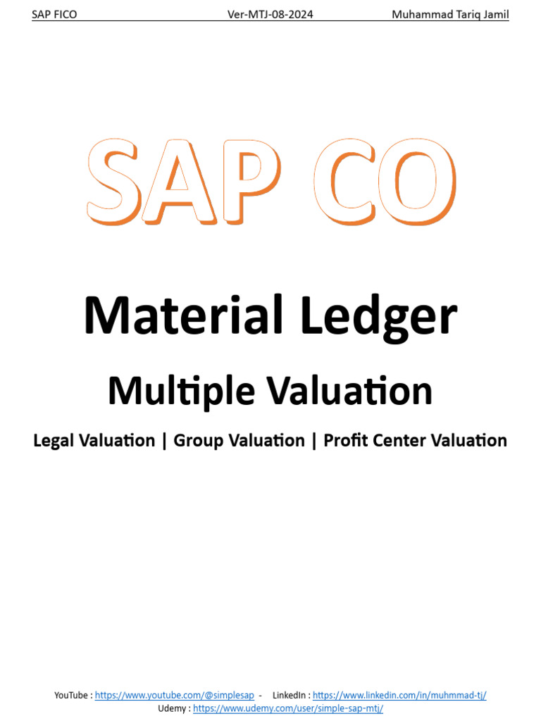 Material Ledger | PDF | Business | Computing