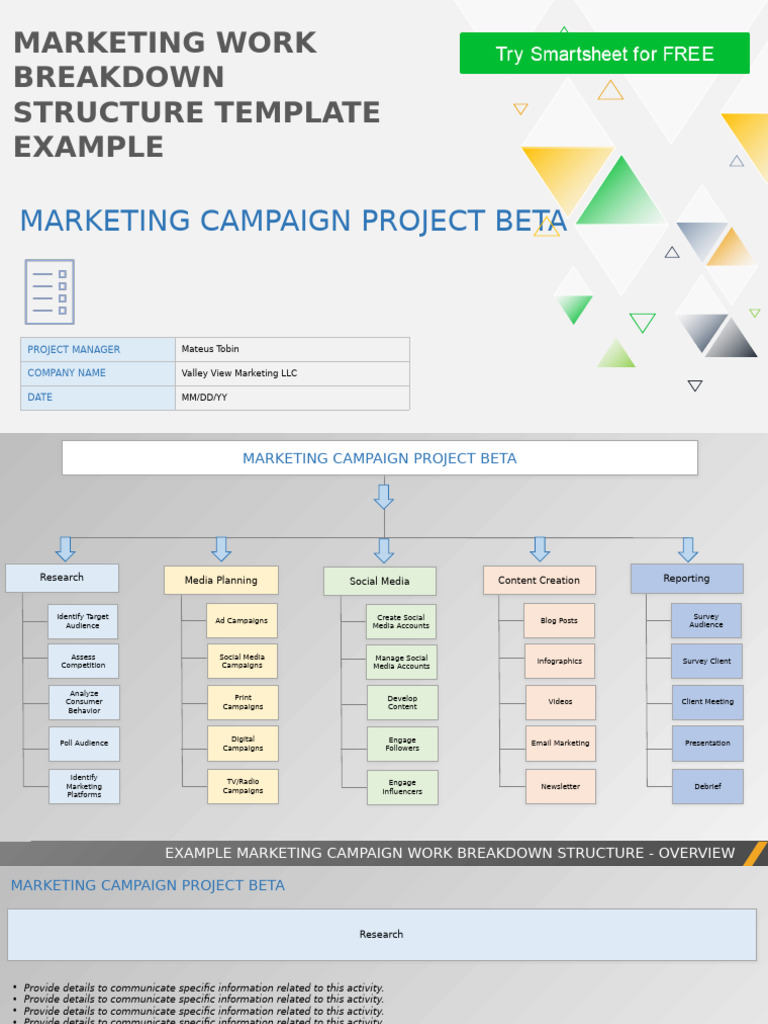 Marketing-Work-Breakdown-Structure | PDF | Target Audience | Information