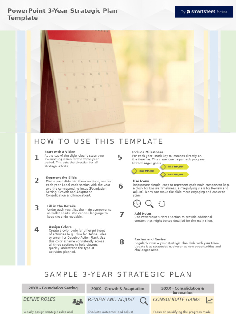 3-Year Strategic Plan Template Guide | PDF | Strategic Planning ...