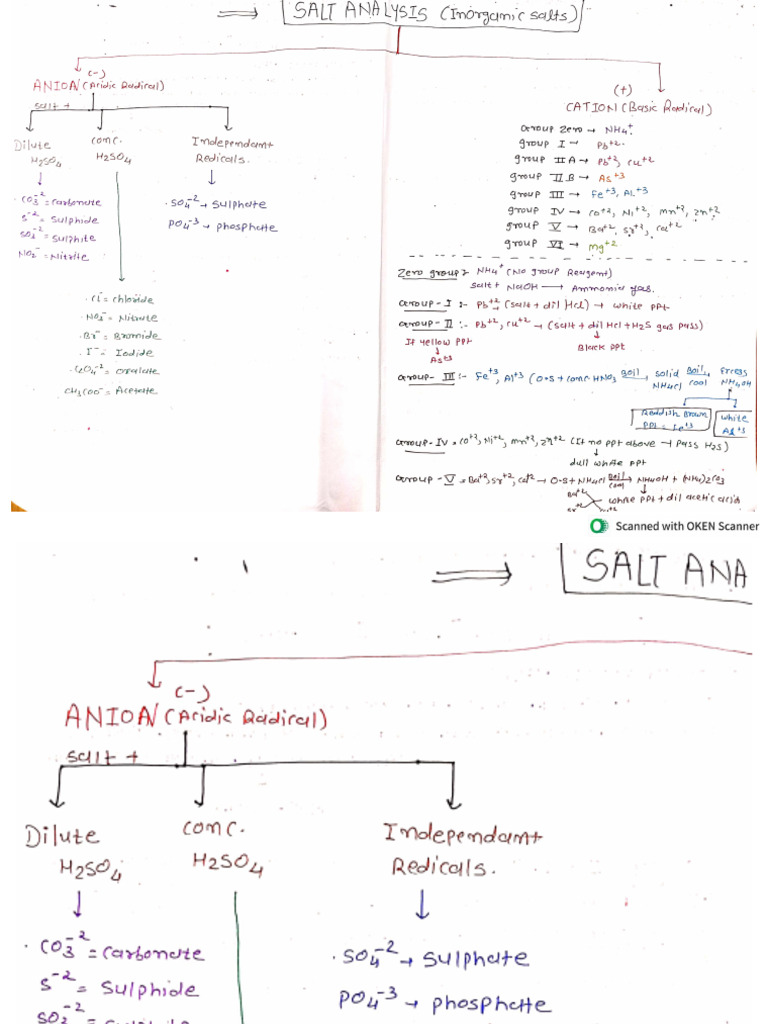 Inorganic Salts | PDF