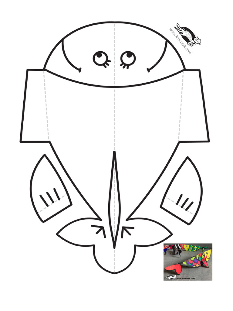 KROKOTAK PRINT! - Printables For Kids Ikan2 | PDF