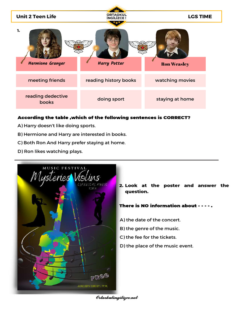 8th Grade Unit 2 Lgs Time 2 - Compressed | PDF | Harry Potter