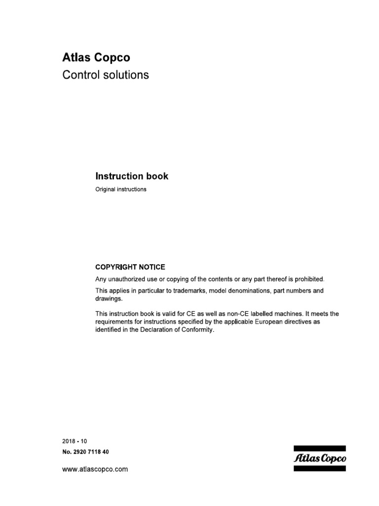 Electronikon Touch Screen Instruction Manual | PDF