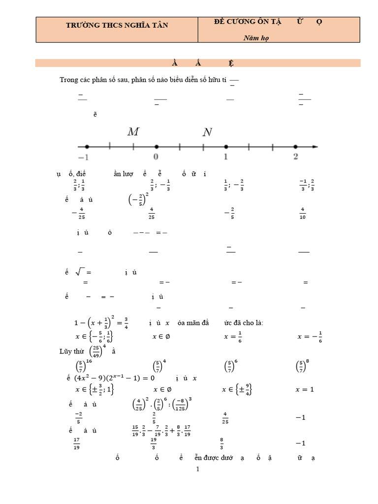 De Cuong Giua Hoc Ki 1 Toan 7 Nam 2023 2024 Truong Thcs Nghia Tan Ha Noi | PDF