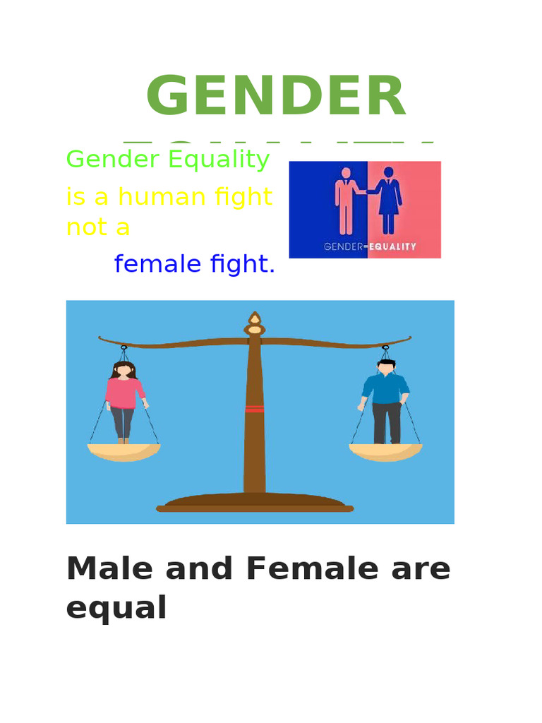 Gender Equality | PDF