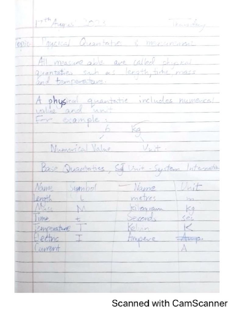 Physics copy notes | PDF