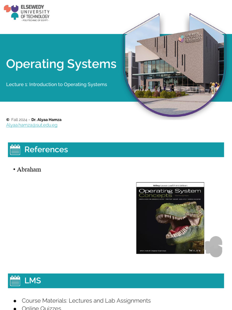 Lecture 1 Introduction To Operating Systems Pdf Computer Data Storage Operating System