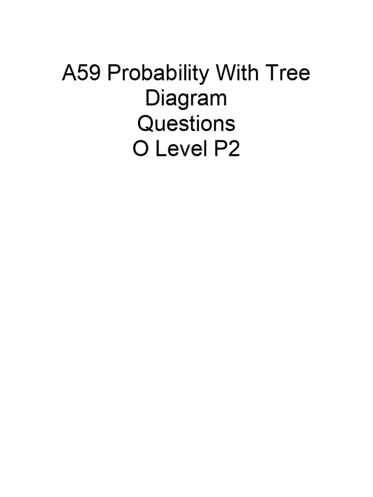 A59 Probability With Tree Diagram | PDF | Consonant | Vowel