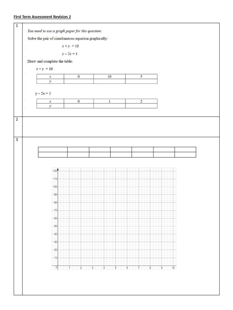 Maths Revision Worksheet Y9 | PDF | Speed | Discrete Mathematics