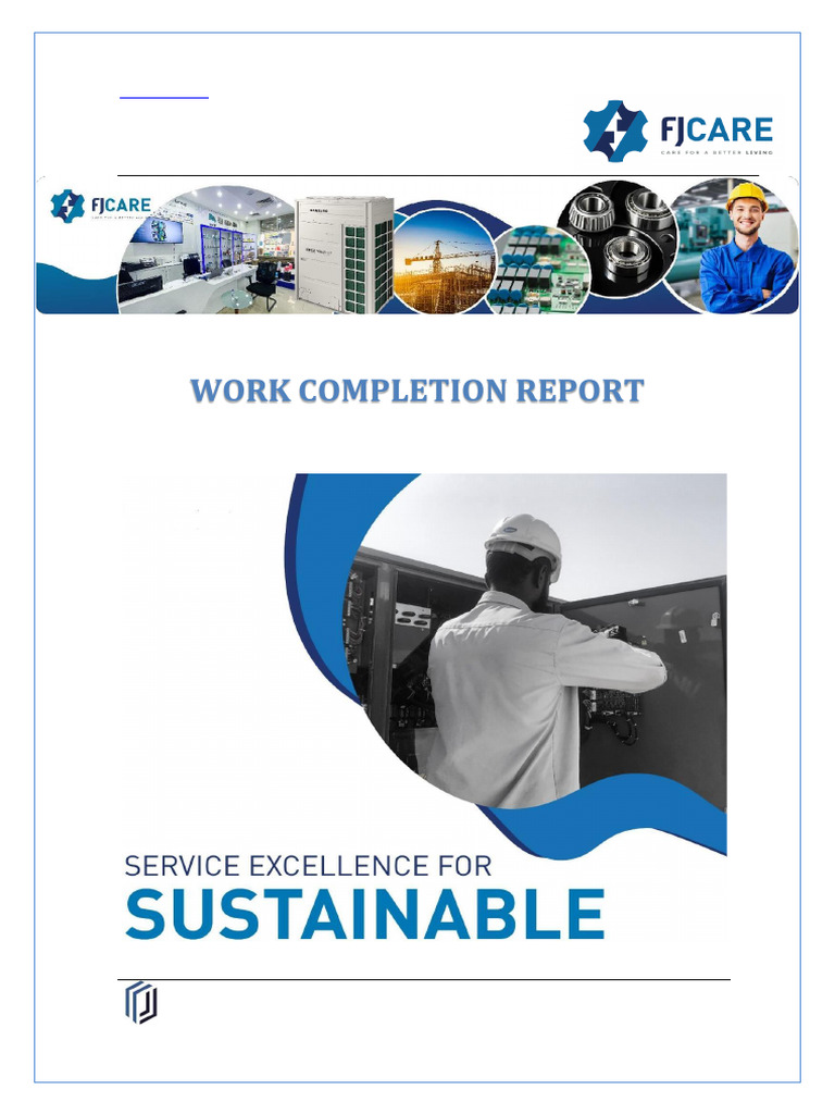 NASHWAN - WORK COMPLETION REPORT | PDF | Manufactured Goods | Building Automation