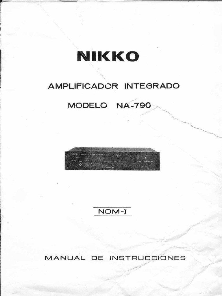 MANUAL Hfe Nikko Na-790 Es | PDF
