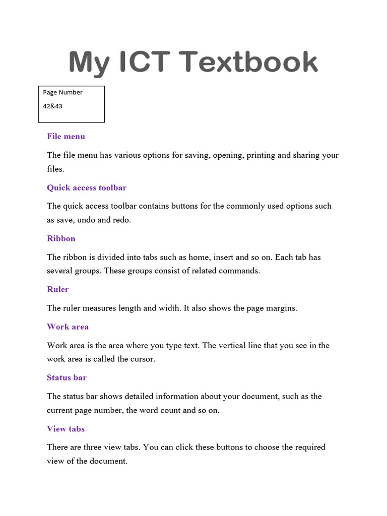 My ICT Textbook | PDF