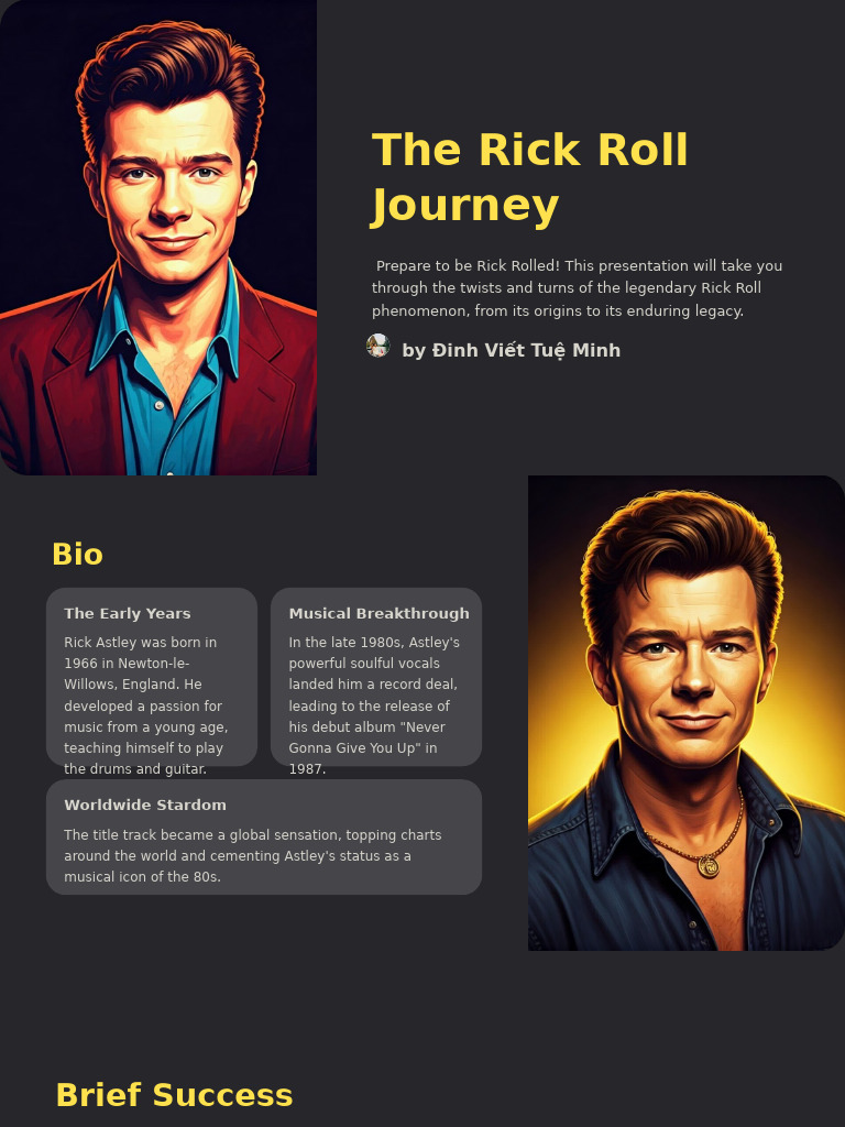 The Rick Roll Journey | PDF | Popular Music | Cultural Trends
