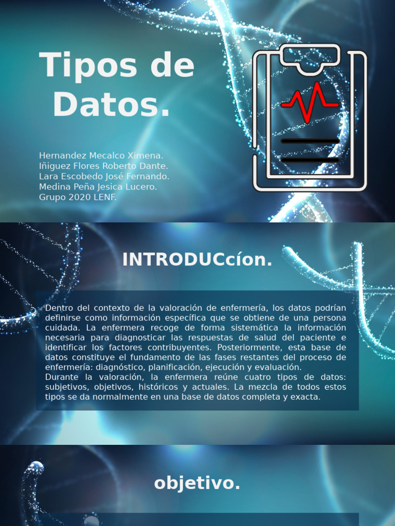 Tipos de Datos | PDF | Enfermería | Información