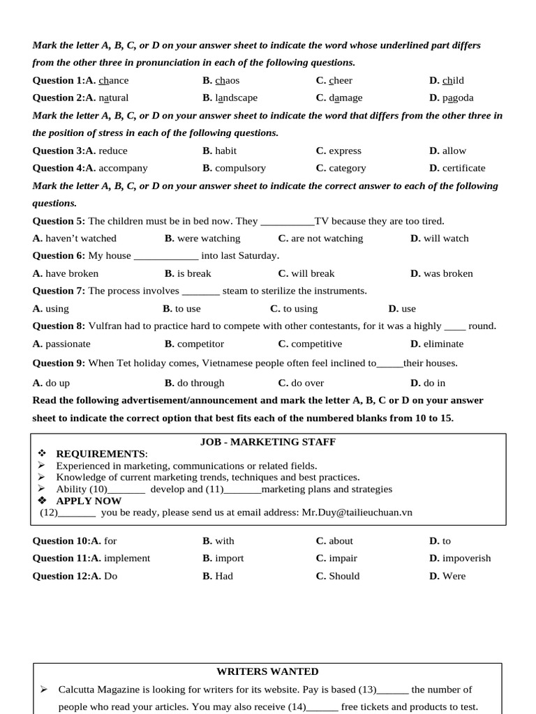 MIDTERM TEST 9.docx Đề 9 Lớp 10 | PDF | Greenhouse Gas | Tropical Cyclones