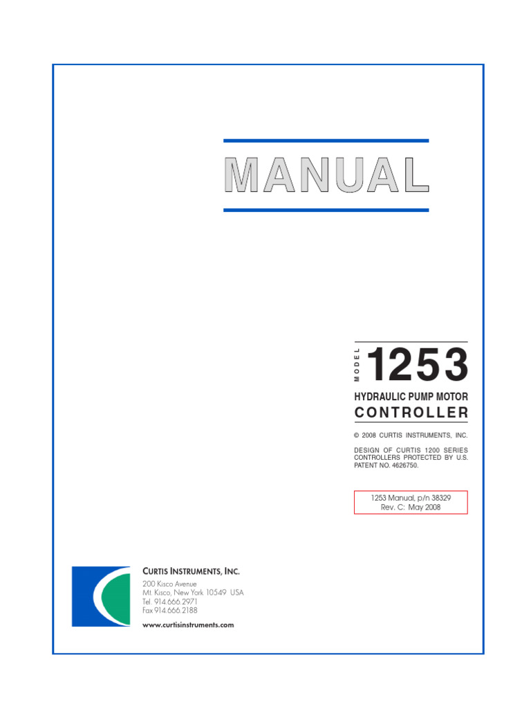 Curtis 1253 Manual Rev1 | PDF | Fuse (Electrical) | Switch