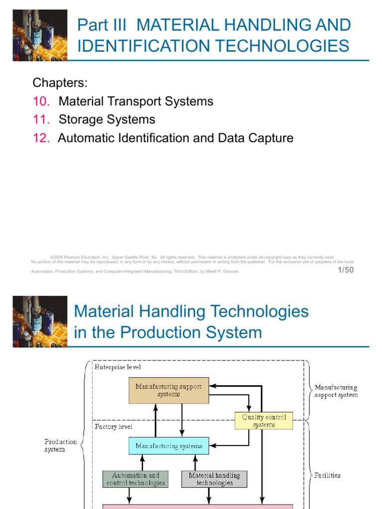 Lecture 3_Material Handling and Identification Technologies | PDF ...