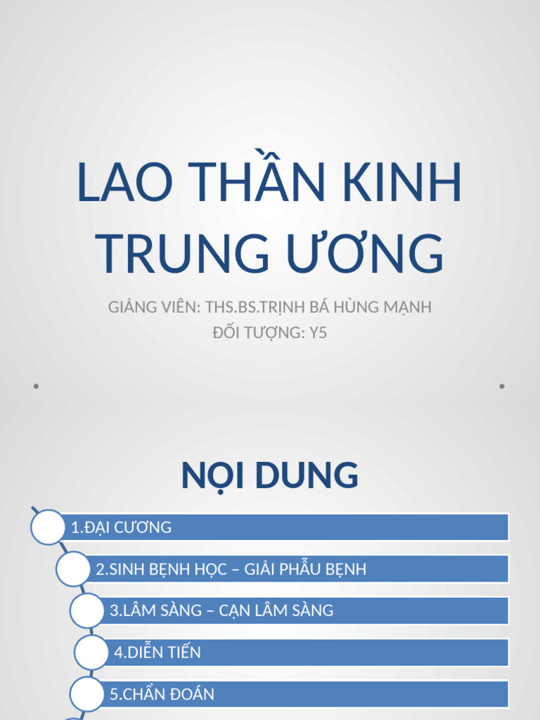 Bài Gi NG Lao Màng Não | PDF