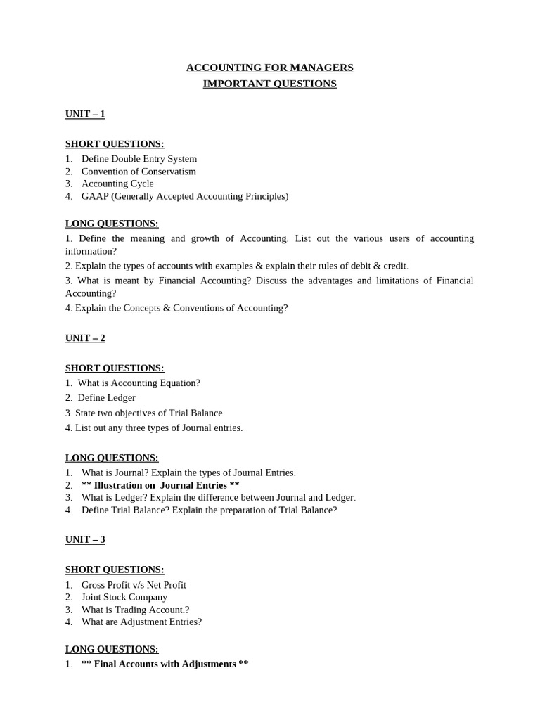AFM Imp Questions | PDF | Debits And Credits | Financial Economics