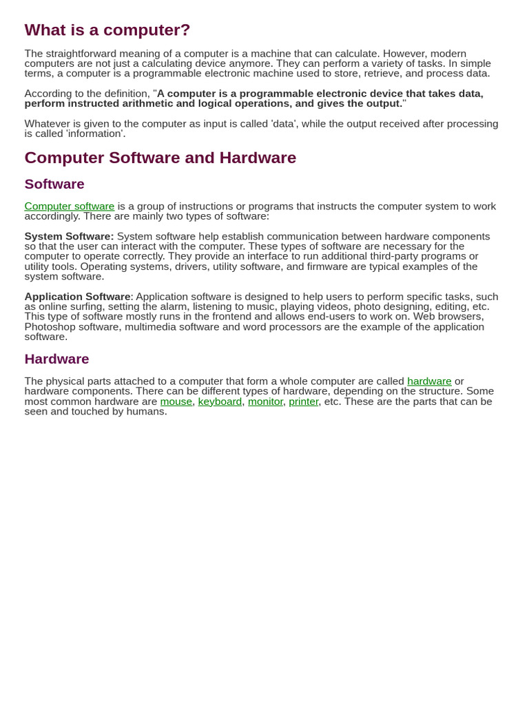 Basic Computer Skills - Docx 20240613 123040 0000 | PDF | Image Scanner | Printer (Computing)