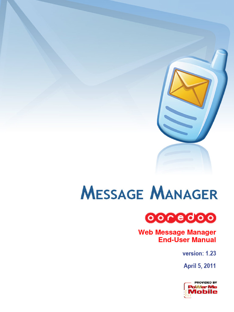 Ooredoo Web Message Manager Guide | PDF | Multimedia Messaging Service ...