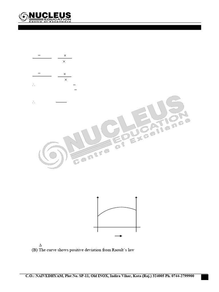 04-Liquid Solution Nucleus Sheet | PDF | Vapor | Phases Of Matter