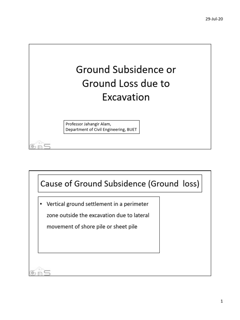 2 Ground Loss Due To Excavation | PDF | Deep Foundation | Civil Engineering