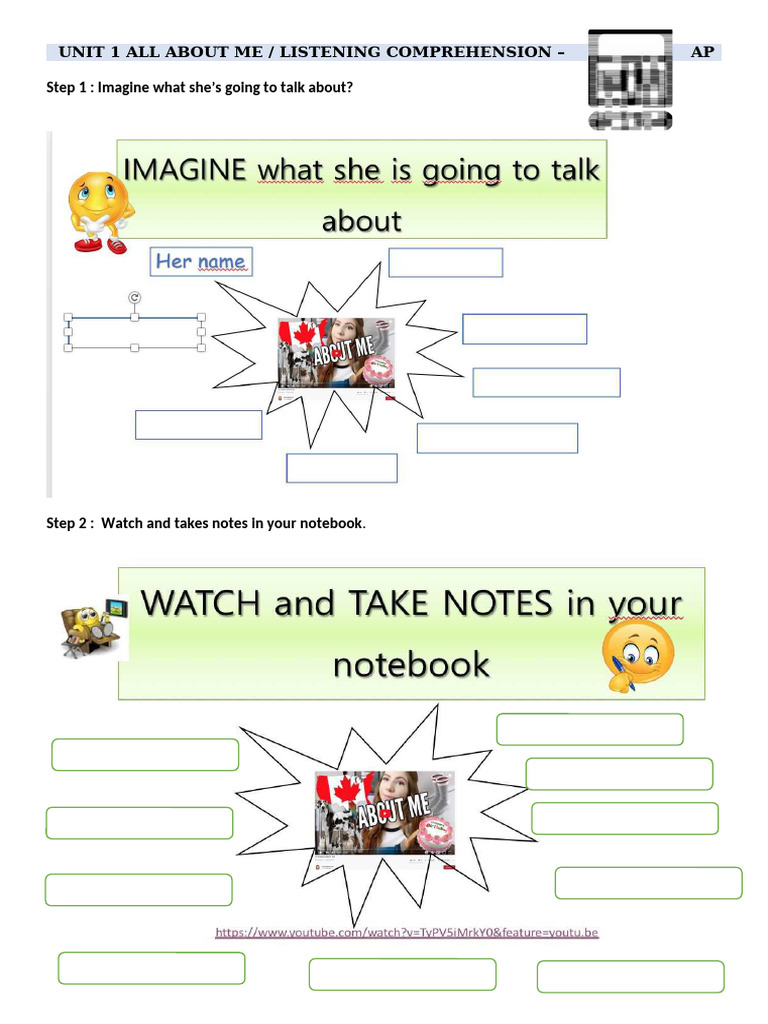 UNIT 1 ALL ABOUT ME AP corr text | PDF