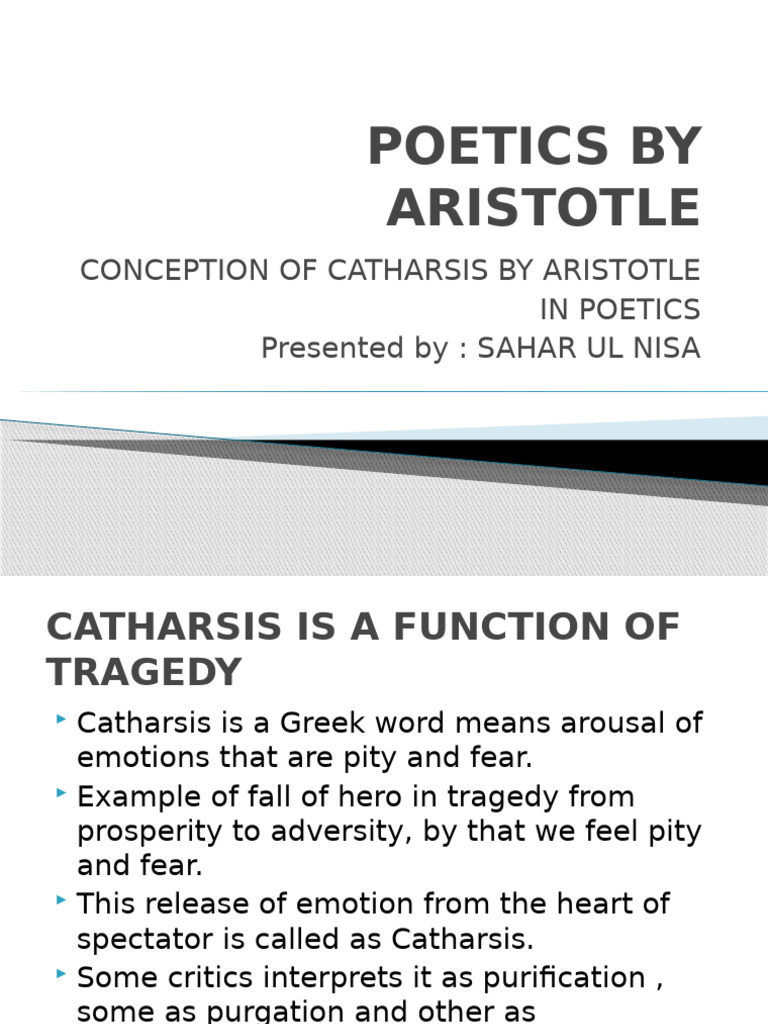 Aristotle's Concept of Catharsis | PDF