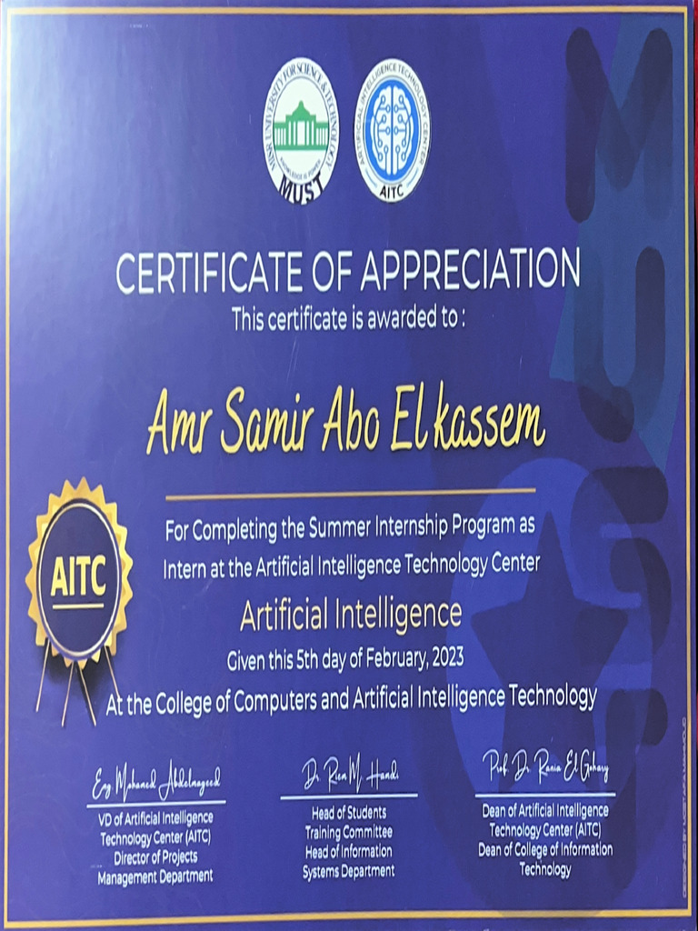 Certificate of Appreciation | PDF