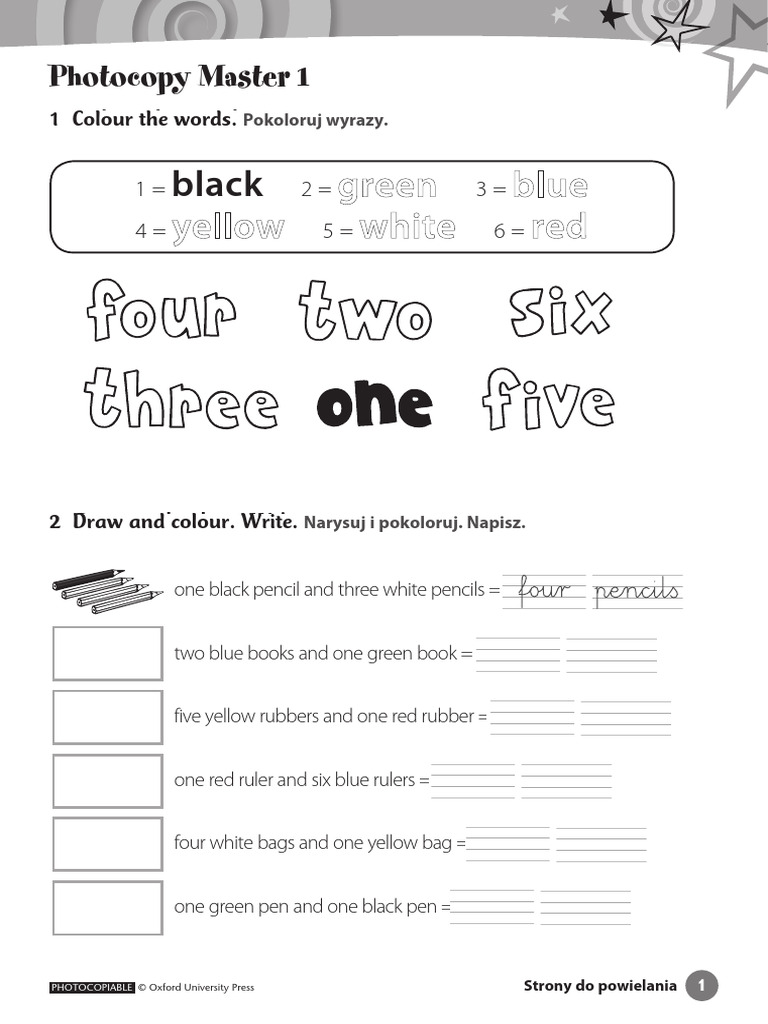 GS2 03 09 Photocopiable Class Worksheets | PDF | Writing Implements