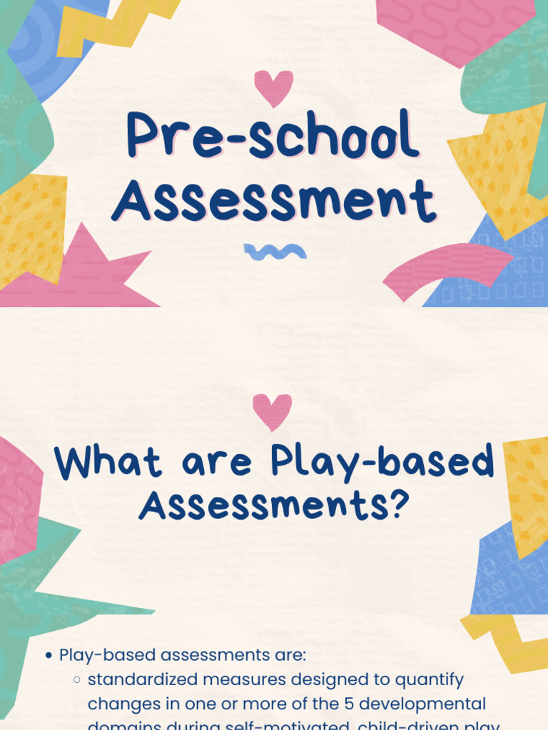 Play-Based Assessment for Preschoolers | PDF | Rubric (Academic ...