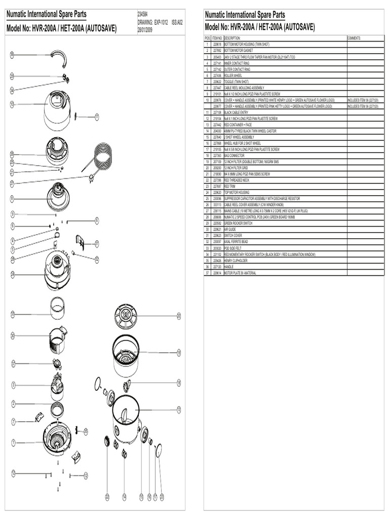 parts-diagram-henry | PDF | Electrical Equipment | Electricity