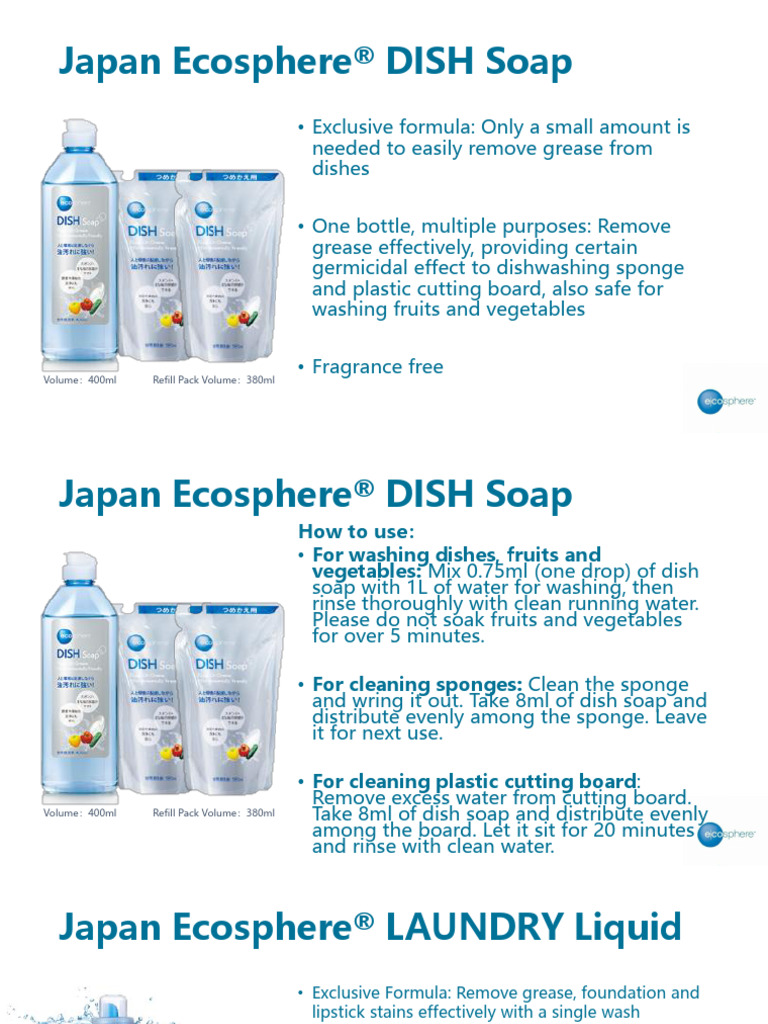 Ecosphere - New - Product Info - ENG - 1105 | PDF