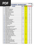 Stationery List | PDF | Stationery | Office Equipment