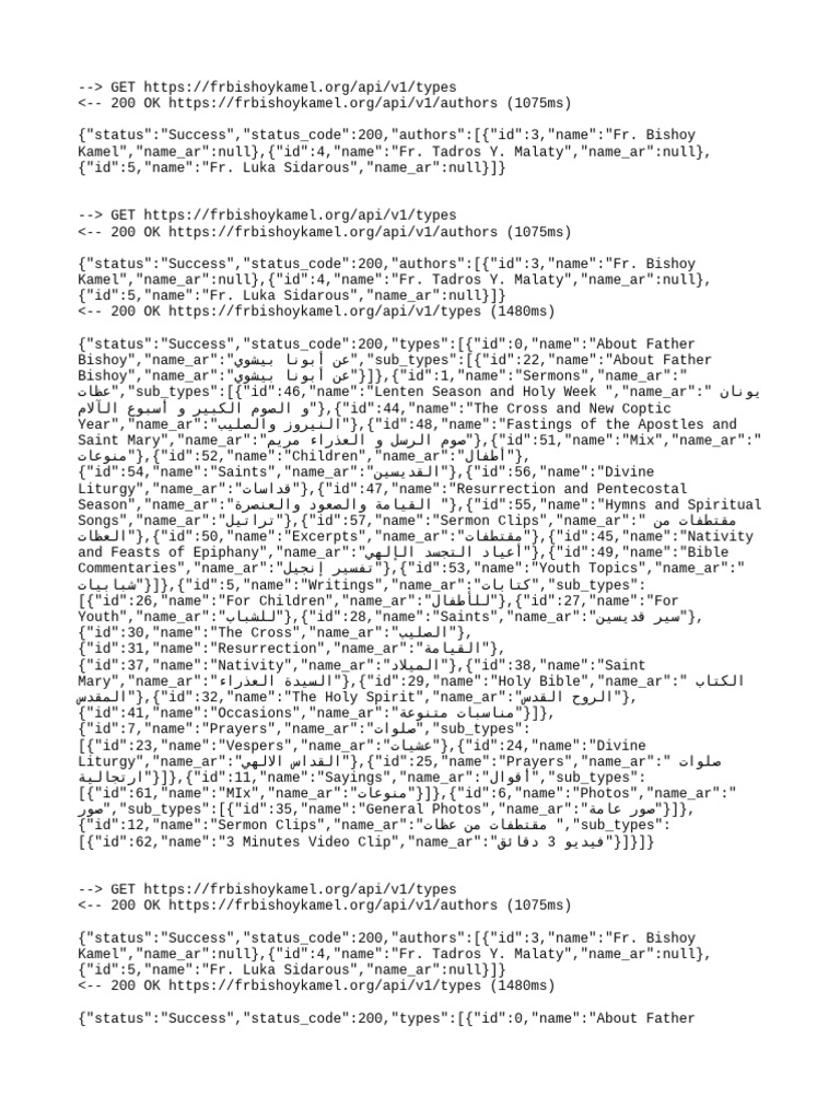 FatherBishoy Logs | PDF