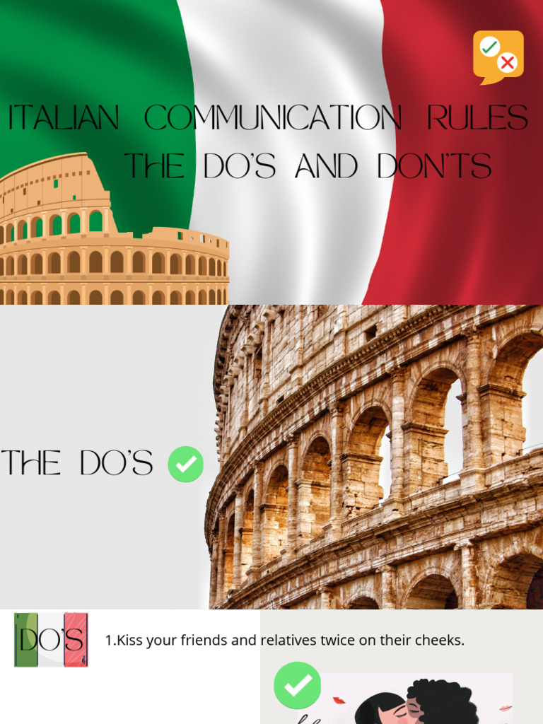 Italian Communication Rules | PDF | Foreign Language Studies
