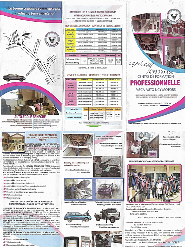 Flyer Meca Auto Training Center | PDF