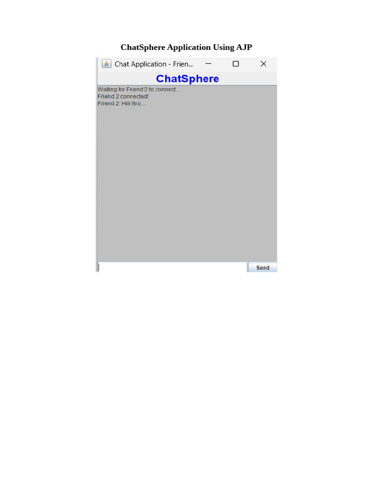 ChatSphere Application Using AJP | PDF | Computers