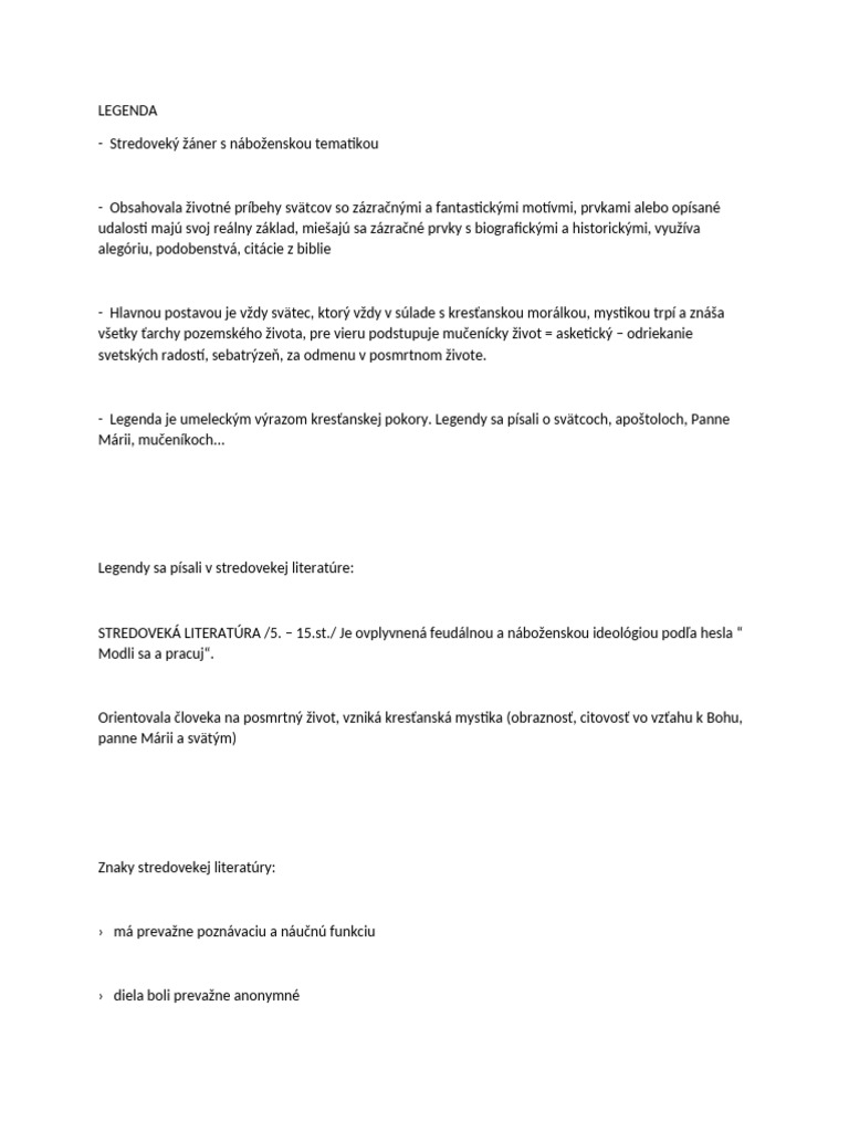 Legenda | PDF