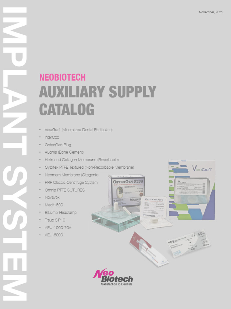 Auxiliary Supply Catalog - 070722 | PDF | Bone | Surgical Suture