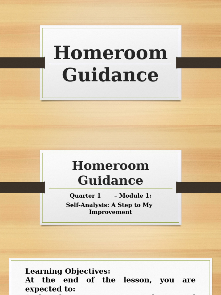 Homeroom Guidance M1 | PDF | Attitude (Psychology) | Goal
