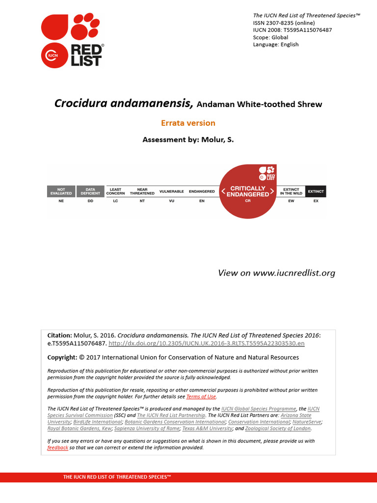 10.2305 IUCN - UK.2016-3.RLTS.T5595A22303530.en | PDF | Habitat ...