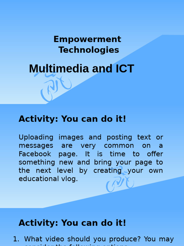 Multimedia and ICT-ACTIVITY | PDF