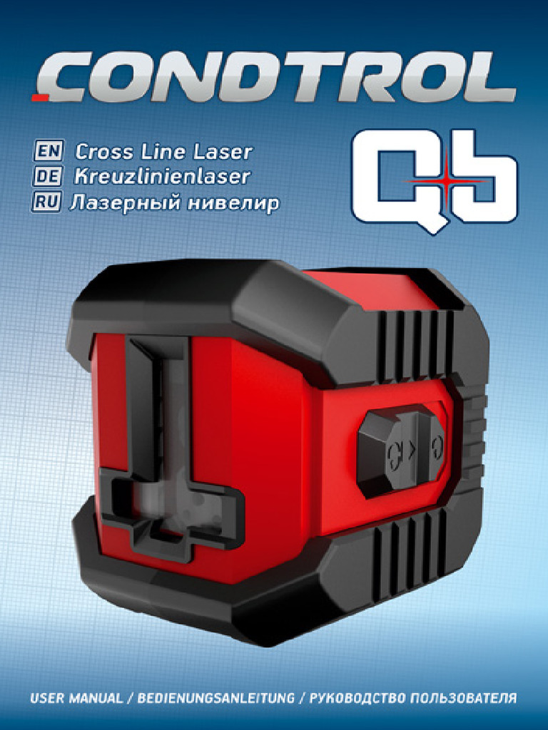 Cross Line Laser CONDTROL Qb Manual | PDF | Equipment | Optics